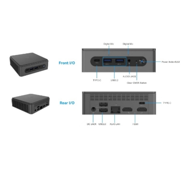 OEM:Alder Lake 8K Mini Digital Signage Player - NUC-U12P